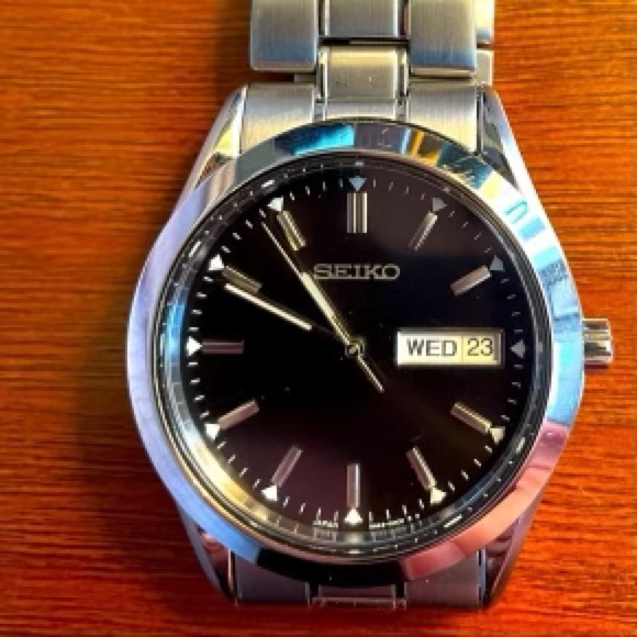 Accessories | Seiko Essentials Quartz Black Dial Mens Watch Sur361 ...